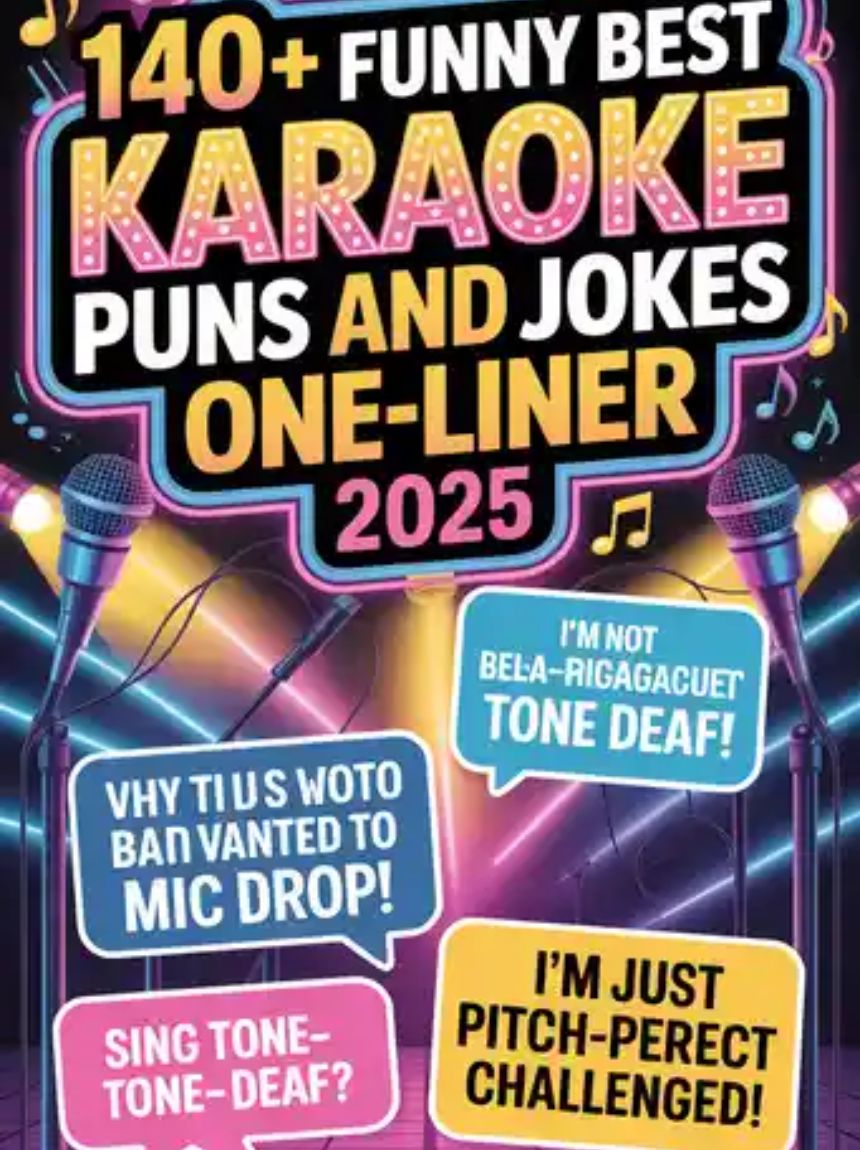 140+ Funny Best Karaoke Puns & Jokes One Liner (2025)