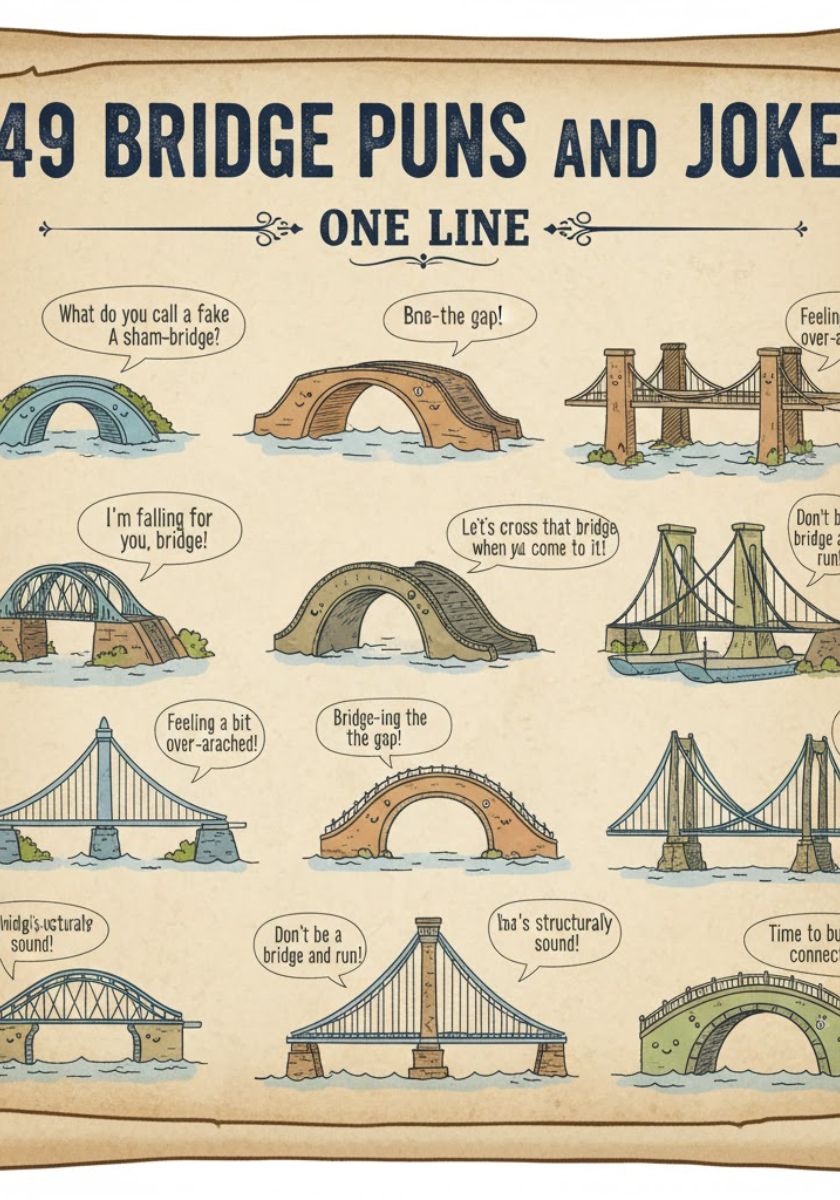149+ Bridge Puns & Jokes One Line
