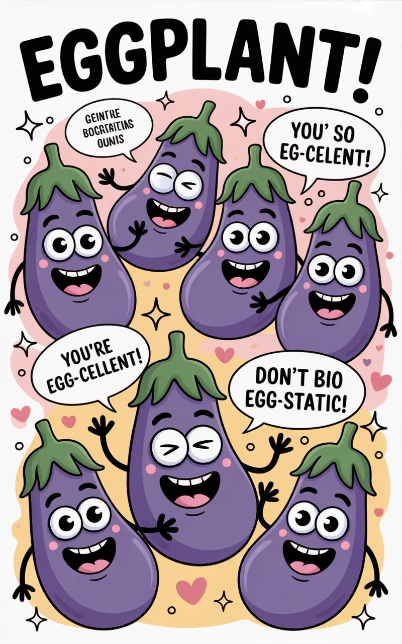 170+ Funny Eggplant Puns & Jokes One Liner (2025)