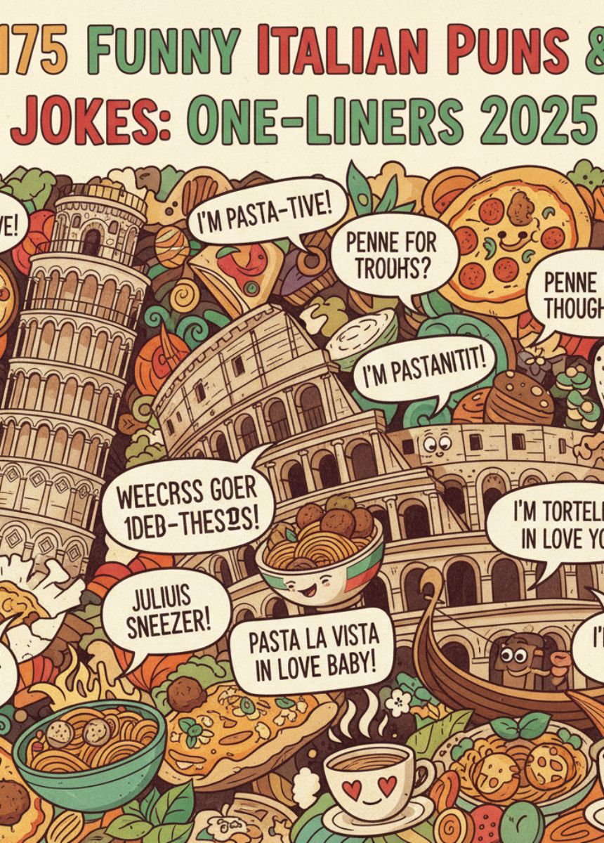 175+ Funny Italian Puns & Jokes One Liner (2025)