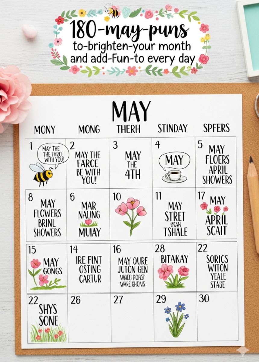 180 May Puns to Brighten Your Month and Add Fun to Every Day