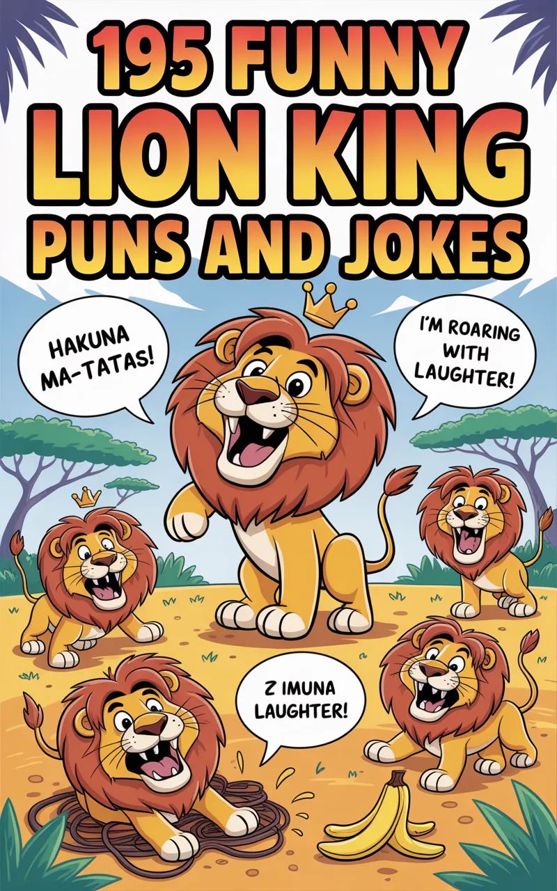 195+ Funny Lion King Puns & Jokes One Liner (2025)