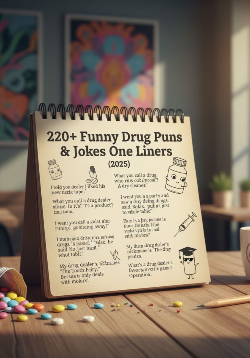 220+ Funny Drug Puns & Jokes One Liner (2025)