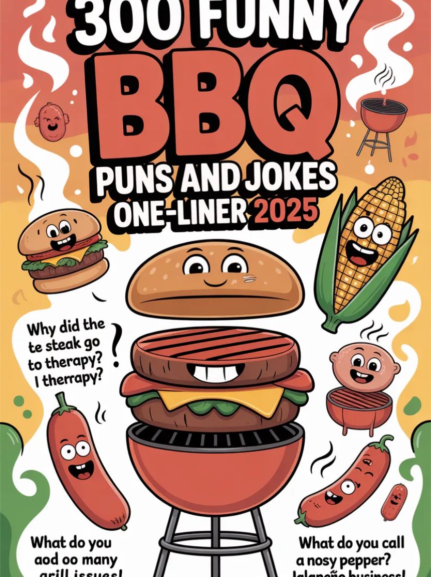 300+ Funny BBQ Puns & Jokes One Liner (2025)