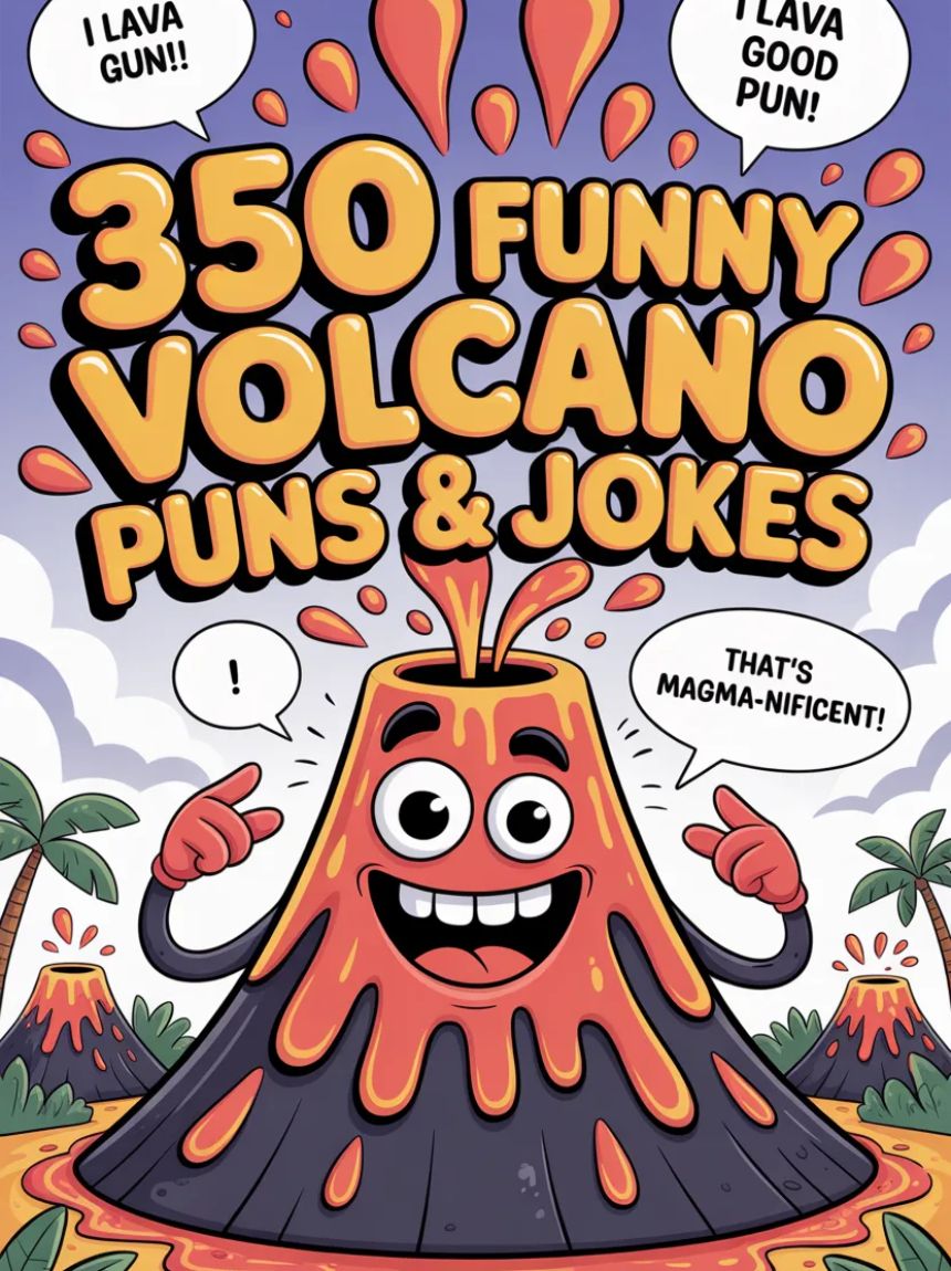 350+ Funny Volcano Puns & Jokes One Liner (2025)