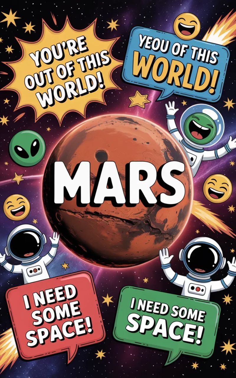 130+ Funny Mars puns & Jokes One Liner (2025)
