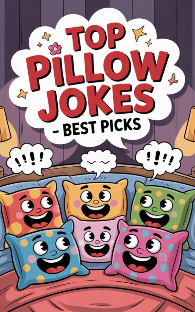 115+ Funny Pillow Puns & Jokes One Liner (2025)