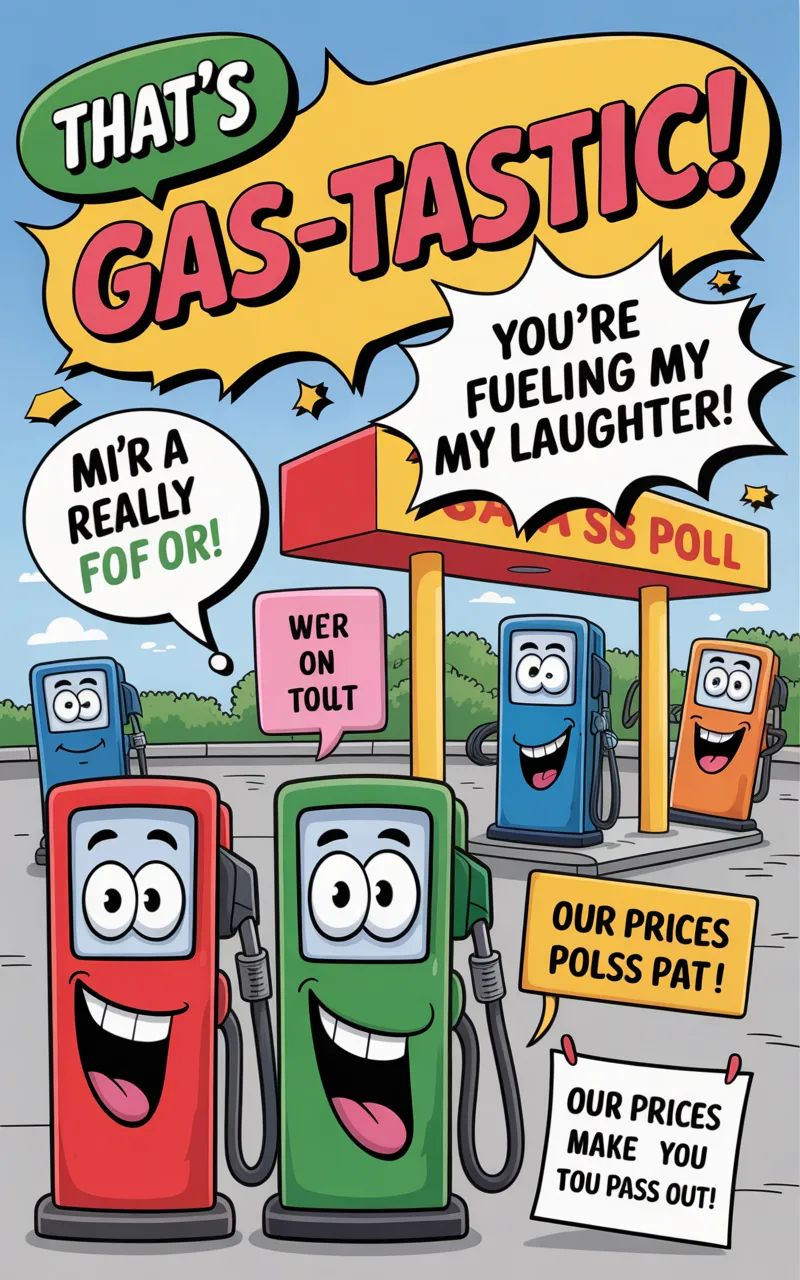 195+ Funny Gas Puns & Jokes One Liner (2025)
